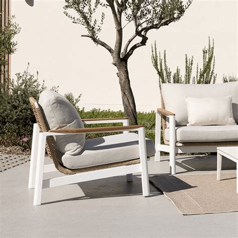 Reyne 4pce Outdoor Lounge Setting White Lume Outdoor Living