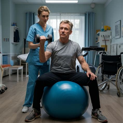 Effective Exercise Routines With A Doctor At The Physiotherapy Centre Patience And Persistence