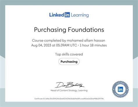 Mohamed Allam Hassan On Linkedin Certificate Of Completion