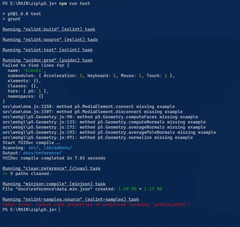 Fatal Error When Running Npm Test On Fresh Github Clone · Issue 6038