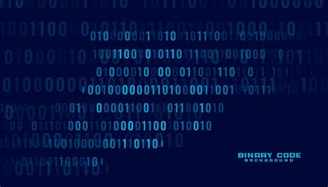 free vector technology binary code digital data transfer background
