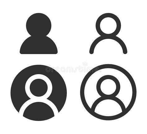 User Profile Login Or Access Authentication Icon Vector Illustration Image Stock Illustration