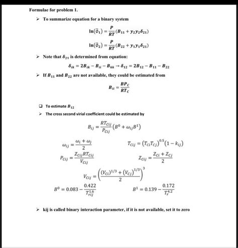 solved assignment 4 5 roints for an equimolar binary