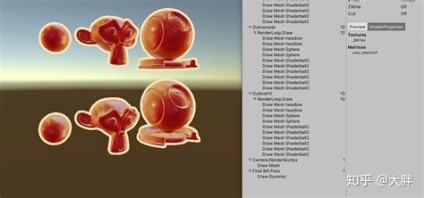 使用render Feature做描边效果 知乎