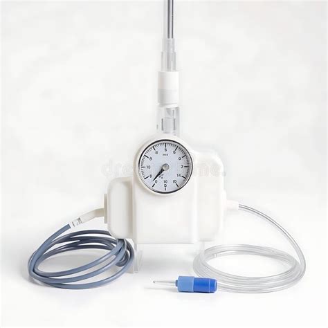 A Manual Iv Drip Controller With A Rolling Clamp Displayed On White