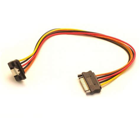 15 Pin Sata Male And Female Power Cable Right Angle