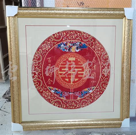 丝巾绣品装框案例（更多） 北京云高柳静画廊有限公司
