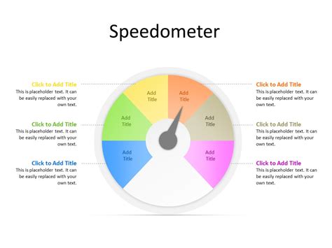 PPT Slide Speedometer Levels Multicolor