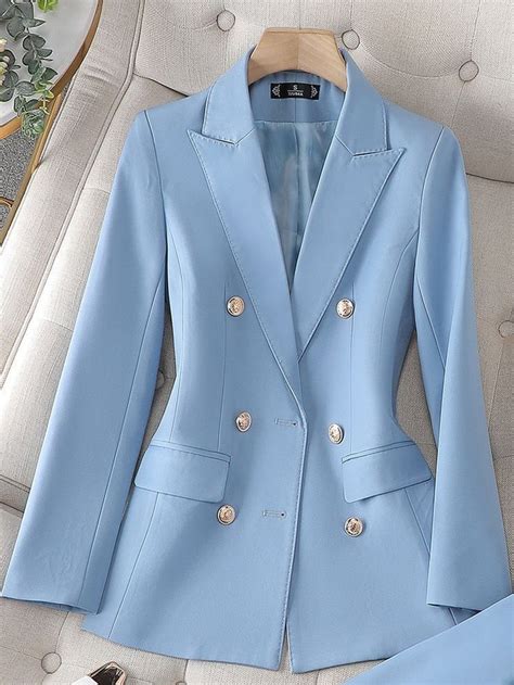 Women Stylish Fashion Sky Blue Colour Blazer Sky Blue Blazer Blue
