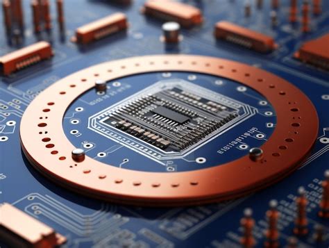 Premium Photo The PCB Circuit That Contains The Processor