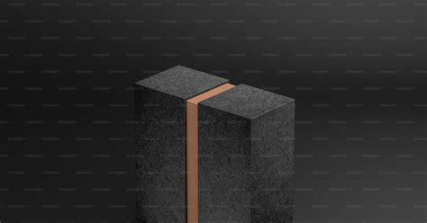 어두운 스튜디오에서 금색 내부 부분이 있는 블랙 선물 슬라이딩 박스 모형 3d 렌더링 사진 Unsplash의 선물 이미지