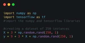 Training A Linear Regression Model Using Tensorflow