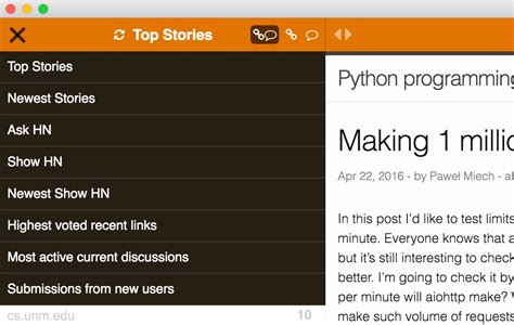 Hacker News For The Desktop