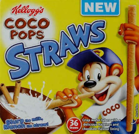 2005 Coco Pops Straws Issued In Kelloggs Coco Pops