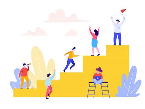 방문 페이지 Ui 웹 홈페이지에 대한 경력 개발 개념 프리미엄 벡터