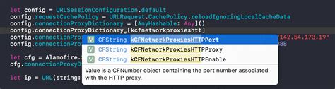 Ios How To Use Urlsession With Proxy In Swift 3 Stack Overflow