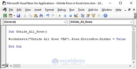 How To Unhide Rows In Excel Using Shortcuts 3 Methods Exceldemy
