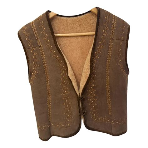 Shearling Jacket Fur Deluxe Camel Size 8 Uk In Shearling 59180551