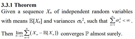 Random Variable Strong Law Of Large Numbers Related Proof Cross Validated