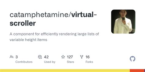 Github Catamphetaminevirtual Scroller A Component For Efficiently