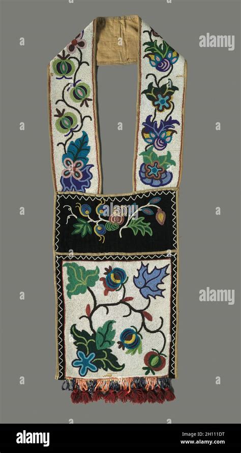 Bandolier Shoulder Bag 1880s Northeastern Woodlands Great Lakes