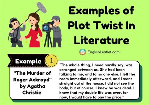 5 Types Of Plot Twist And Examples In Literature Englishleaflet