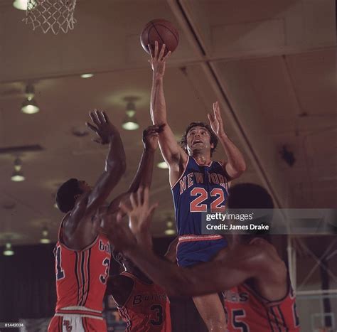 New York Knicks Dave Debusschere In Action Vs Baltimore Bullets