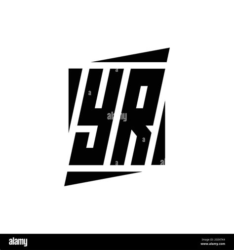 Yr Logo Monogram With Modern Style Concept Design Template Isolated On White Background Stock