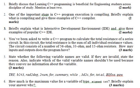 Solved Briefly Discuss That Learning C Programming Is Chegg