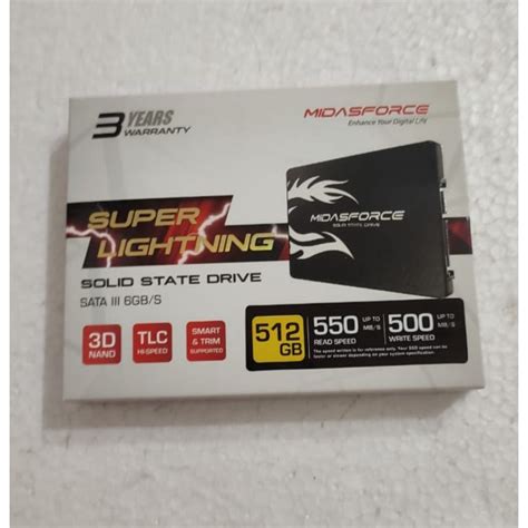 Jual Ssd Midasforce Super Lightening Sata 512gb Shopee Indonesia