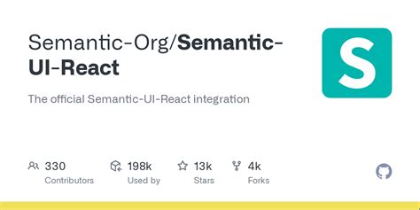 github semantic org semantic ui react the official semantic ui react