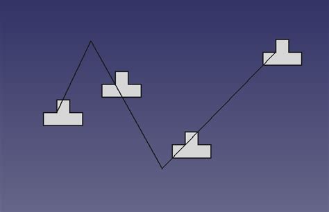 Freecad 経路に沿ってリンク作成 Xsim
