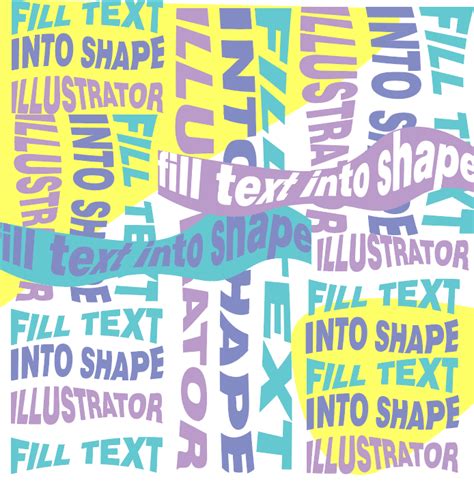 Ways To Fill A Shape With Text In Adobe Illustrator