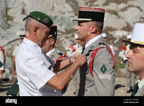 Legionnaires Of The 2nd Foreign Parachute Regiment Led By General Cyrille Youchtchenko