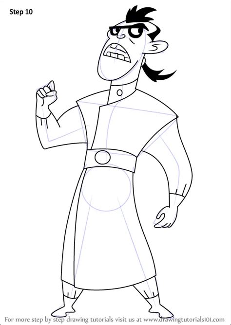 How To Draw Dr Drakken From Kim Possible Kim Possible Step By Step DrawingTutorials