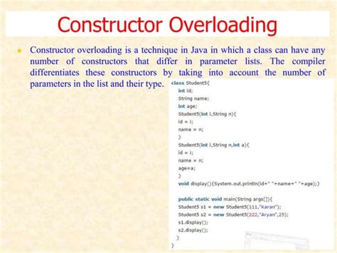 Constructor Ppt Pptx Programming Languages Computing