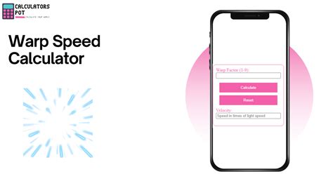 Warp Speed Calculator Calculatorspot