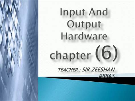 Chapter6 Input And Hardware Basic Information Technology PPT