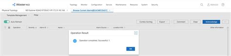Clearing Alarms In Nce And Ne Huawei Enterprise Support Community