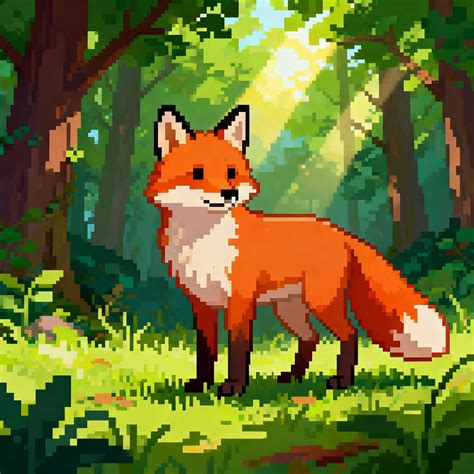 Pixel Art Fox Gallery Create Your Own Ai Art