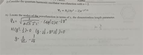 Solved Consider The Quantum Harmonic Oscillator Chegg