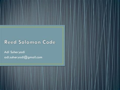 Reed Solomon Code