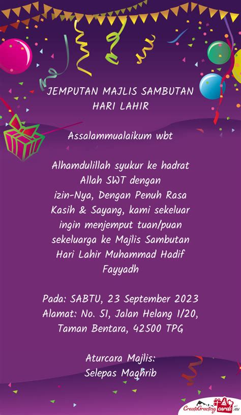 Izin Nya Dengan Penuh Rasa Kasih And Sayang Kami Sekeluar Ingin