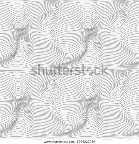 Wavy Linear Abstract Texture Seamless Pattern Stock Vector Royalty