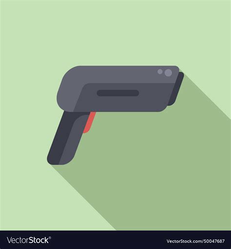 Bar Code Scanner Icon Flat Scan Smart Royalty Free Vector
