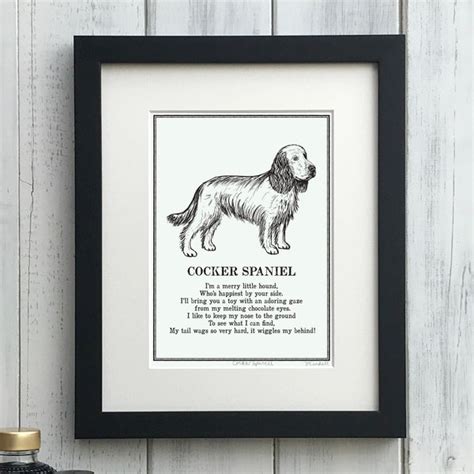 Cocker Spaniel Art Etsy Uk