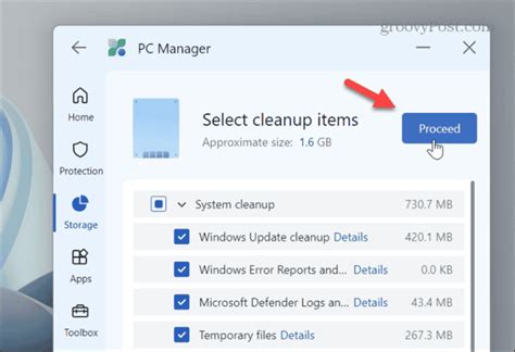 Reclaim Drive Space On Windows Use PC Manager To Delete Old And Large Files