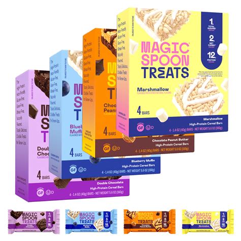 Magic Spoon Treats Ssf20 High Protein Bars Low Of Sugar Gluten Free