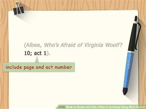 5 Ways To Quote And Cite A Play In An Essay Using MLA Format