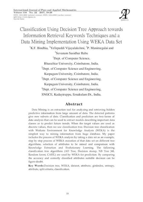 pdf classification using decision tree approach towards
